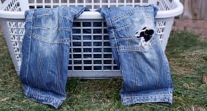 How to Mend Holey Jeans!